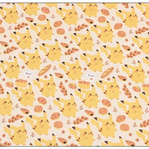 Pokemon Pikachu Anime Fabric Pocket Monster Fabric 100% Cotton Cartoon ...