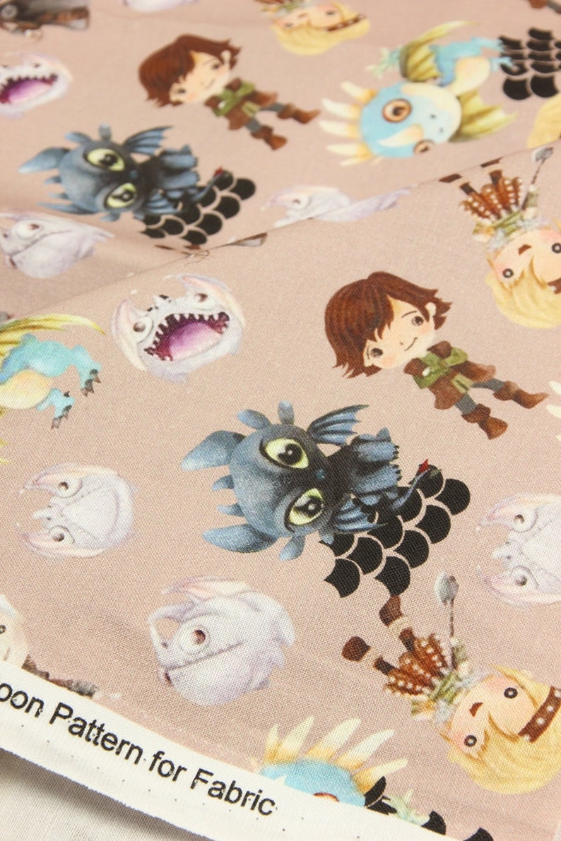 How to Train Your Dragon Fabric Night Fury Toothless Fabric - Etsy