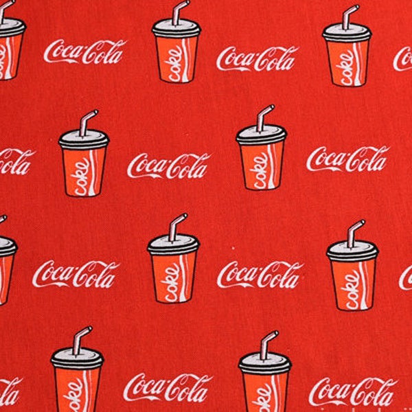 Coca Cola Fabric - Etsy