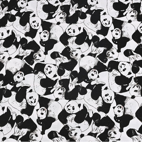 Panda Fabric - Etsy