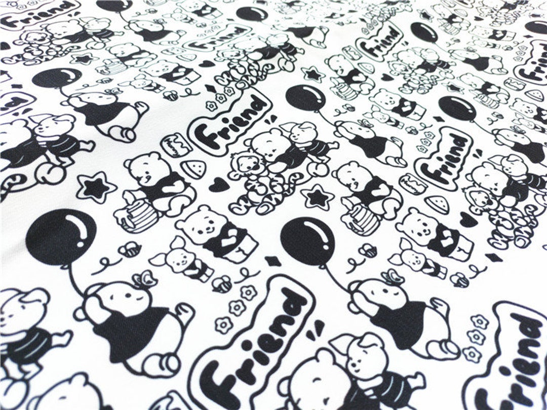 Winnie the Pooh Fabric Pooh Bear Fabric Bag Fabric Tablecloth Fabric ...