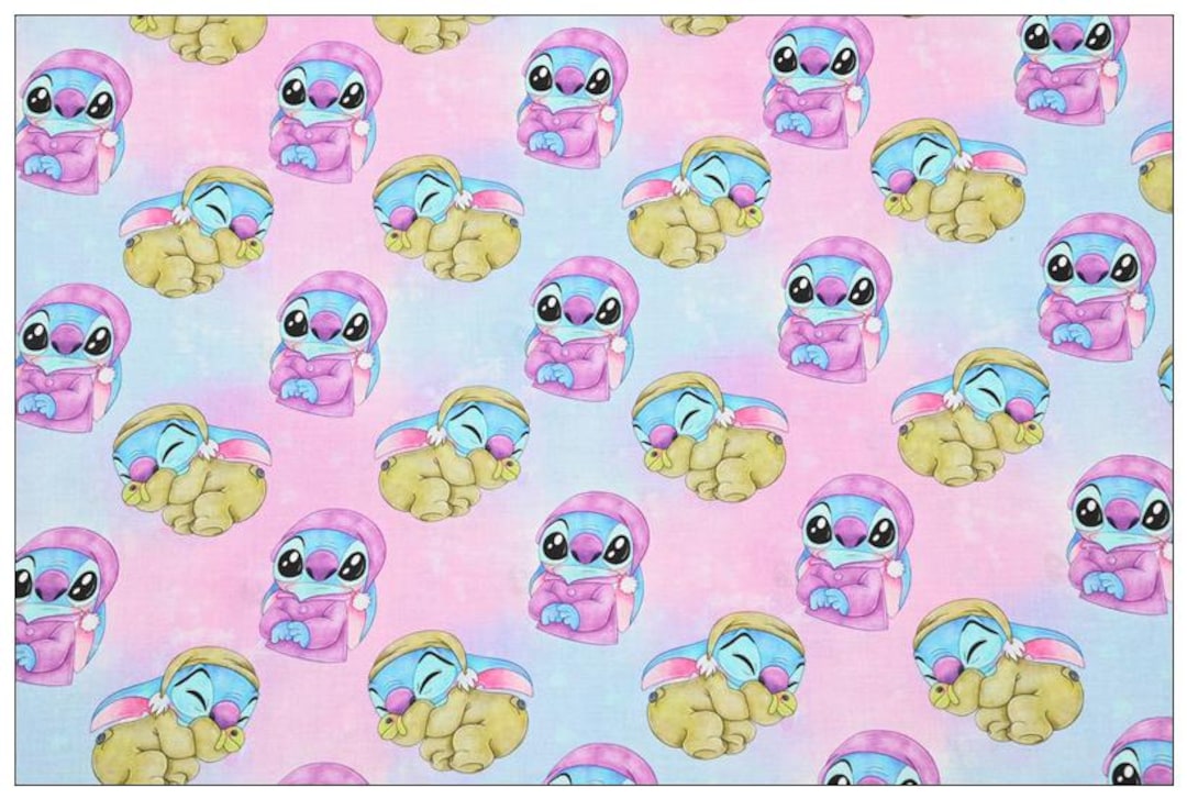 Stitch Fabric Blue Koala Fabric 100% Cotton Cartoon Cotton Fabric by ...