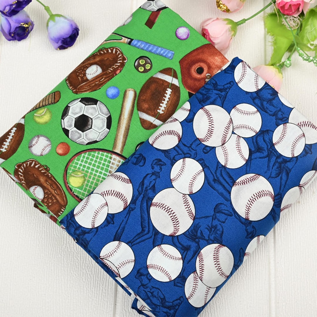 Sports Theme Fabric 100% Cotton Fabric by the Half Yard - Etsy