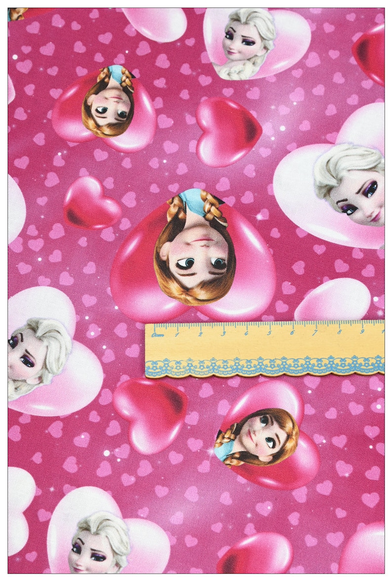 Disney Frozen Fabric Elsa and Anna Fabric Princess Fabric 100% - Etsy