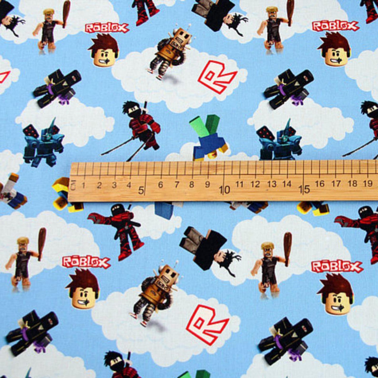 Game Fabric Roblox Fabric 100% Cotton Cartoon Cotton Fabric by the Half ...