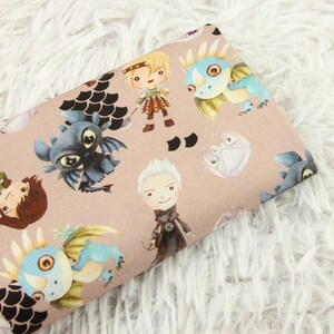 How to Train Your Dragon Fabric Night Fury Toothless Fabric 100% Cotton ...