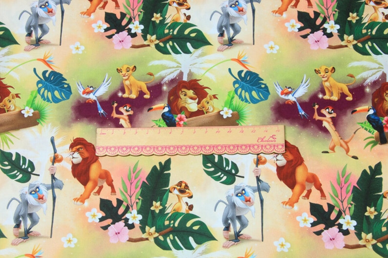Lion King Fabric Lion Simba Mufasa Fabric 100% Cotton Cartoon - Etsy