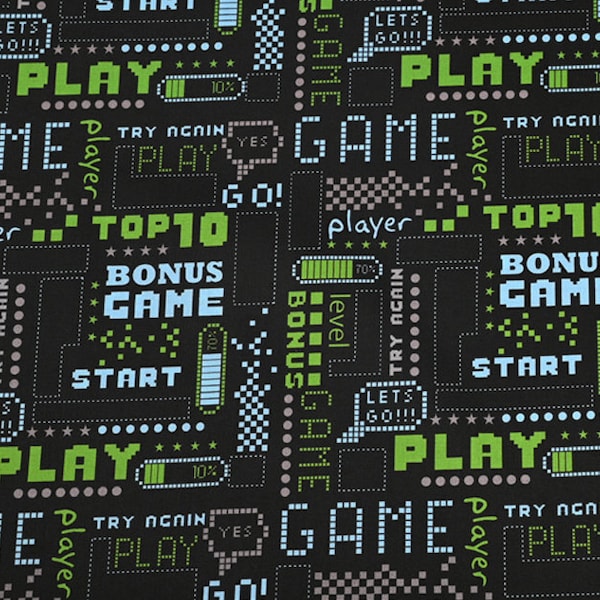 Video Game Fabric - Etsy