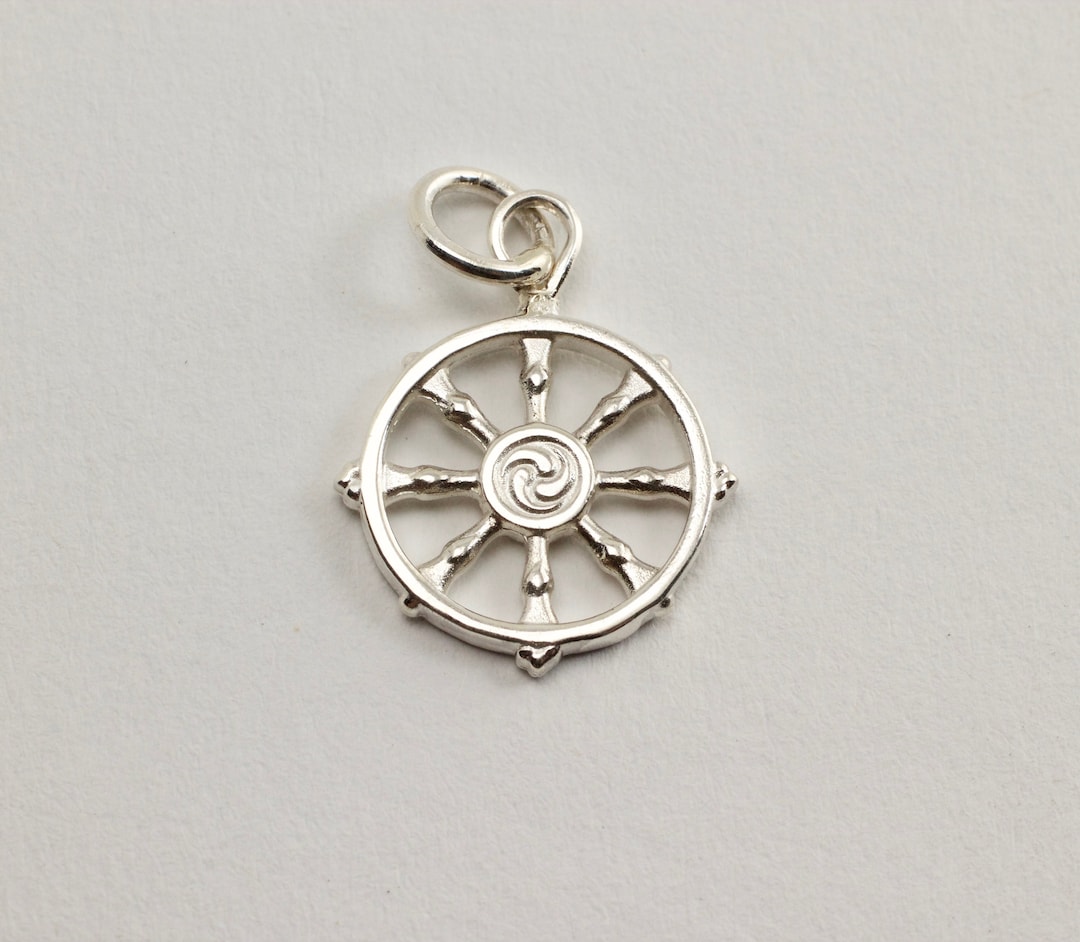 Dharmachakra Pendant | Wheel of Dharma Pendant | Buddhist Eightfold ...