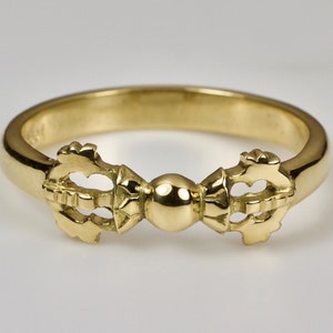 Buddhist Vajra Ring Gold - Etsy