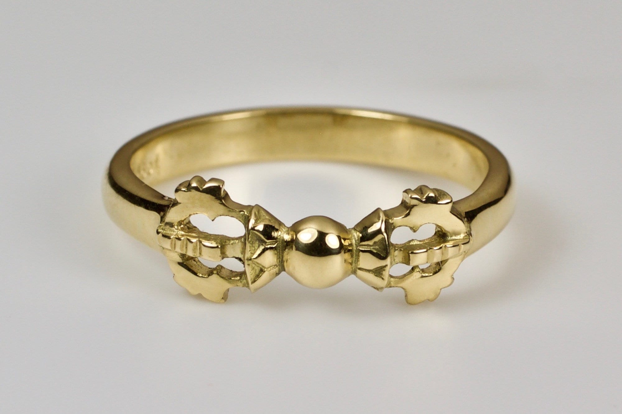 Buddhist Vajra Ring Gold - Etsy