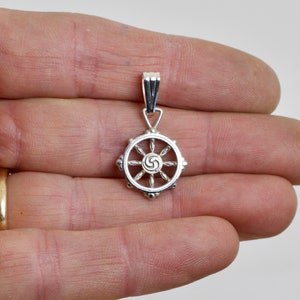 Dharmachakra Pendant | Wheel of Dharma Pendant, Small | Buddhist ...