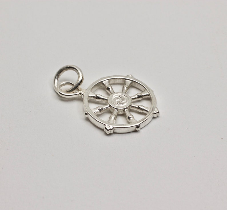 Dharmachakra Pendant Wheel of Dharma Pendant Buddhist Eightfold Path ...