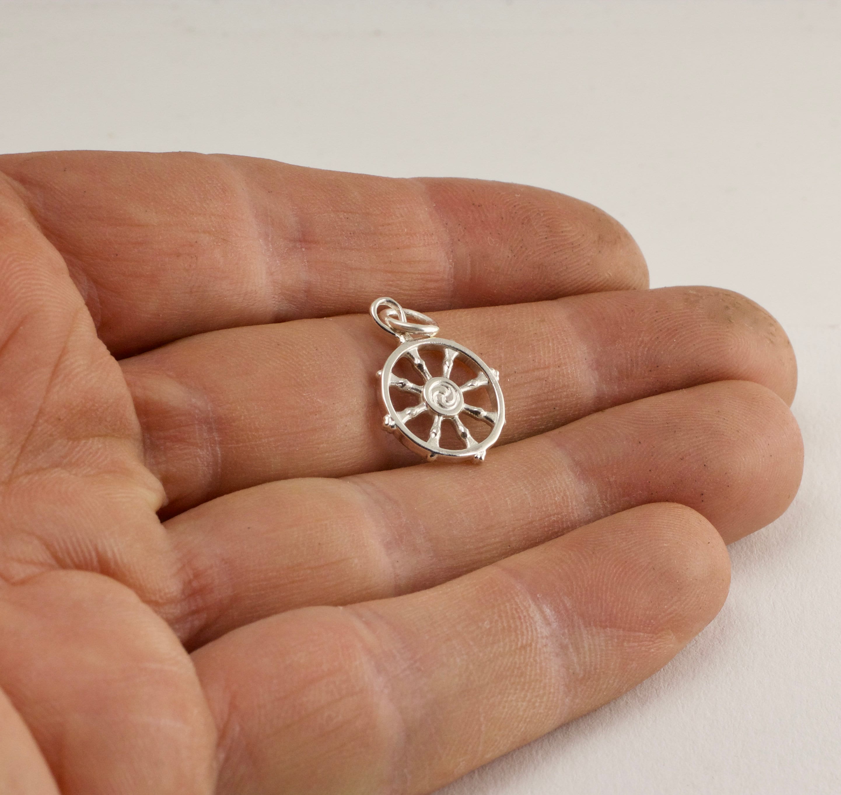 Dharmachakra Pendant | Wheel of Dharma Pendant | Buddhist Eightfold ...
