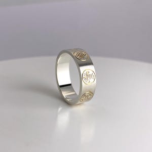 Eight Auspicious Symbols Ashtamangala Ring Silver - Etsy