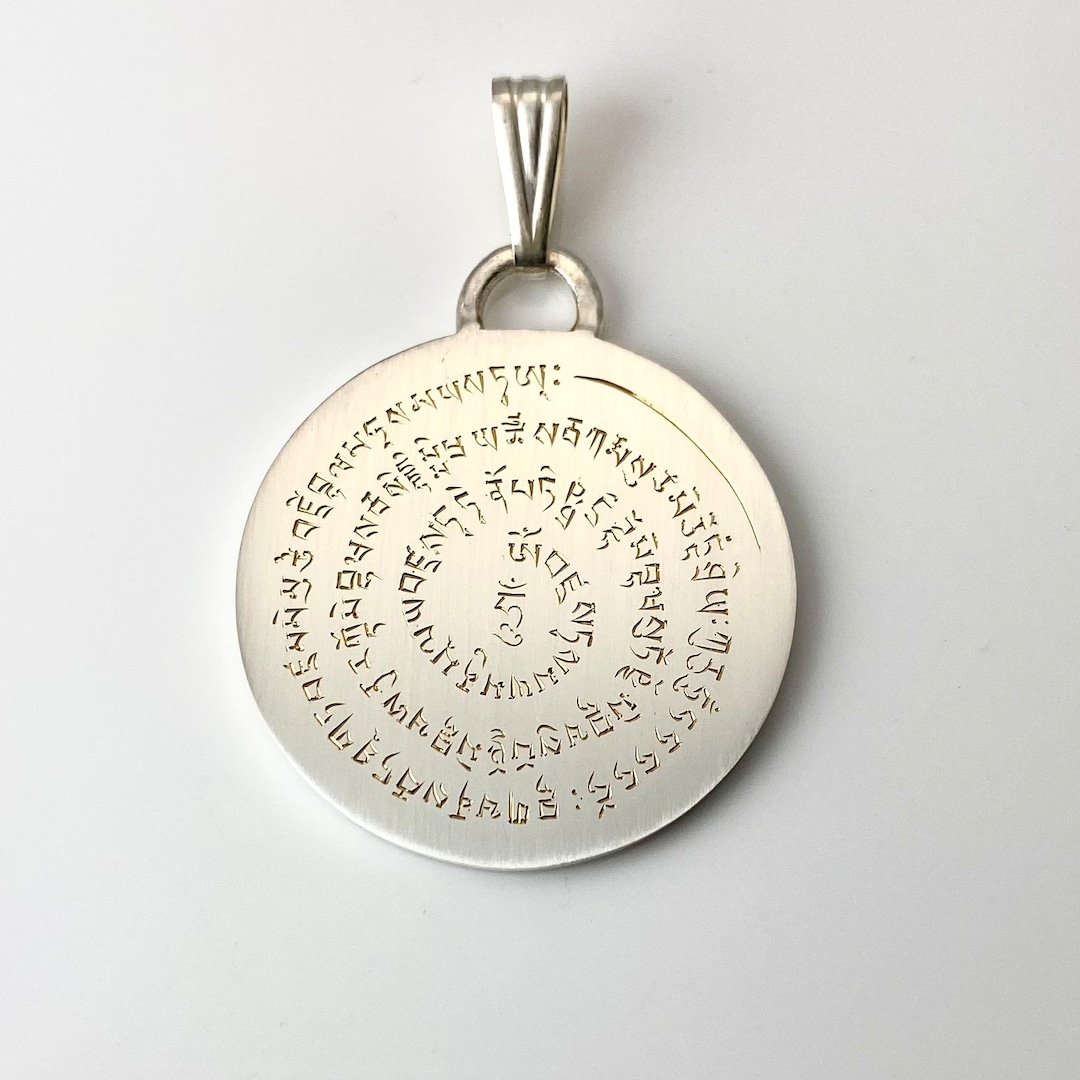 100 Syllable Vajrasattva Mantra Pendant | Buddhist Mantra - Etsy