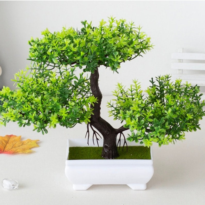 9 Artificial Bonsai Tree, Zen Garden Decor, Fake Plant Bonsai Tree ...