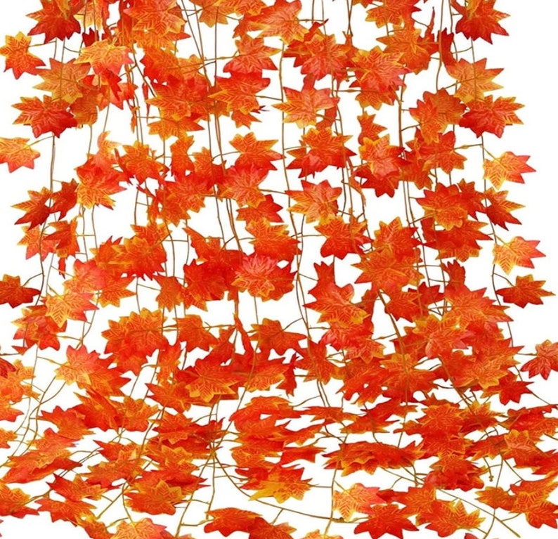 Fall Decorative Leaves, Autumn Leaves String, Hanging Leaves Decoration ...