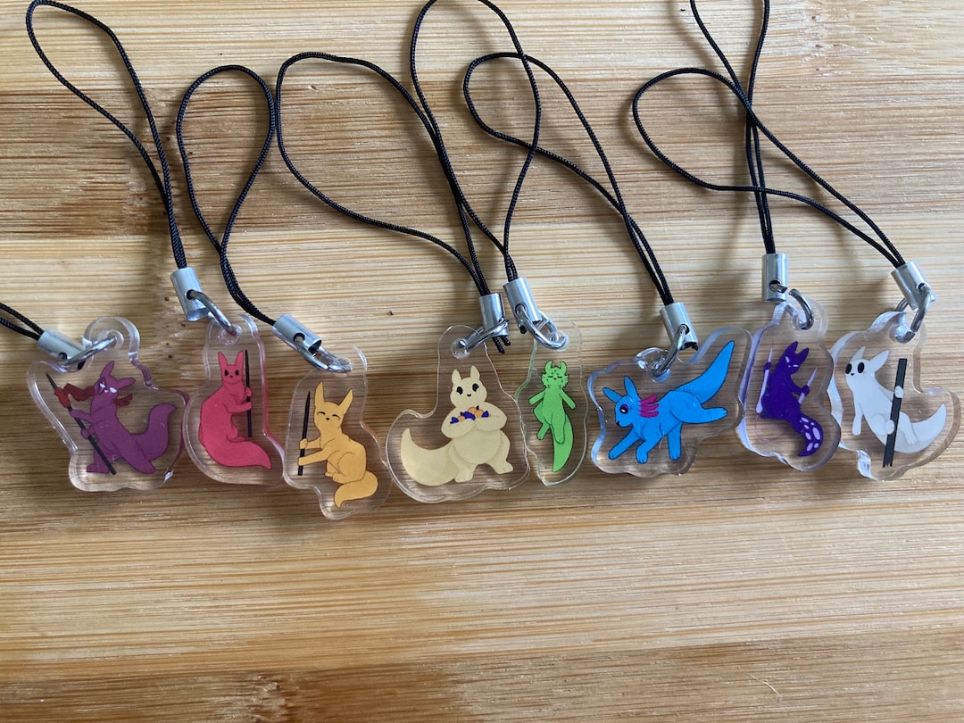 Slugcat Rain World Phone Charms / Keychains - Etsy