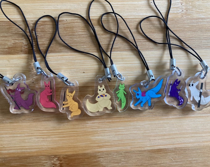 Slugcat Rain World Phone Charms / Keychains - Etsy