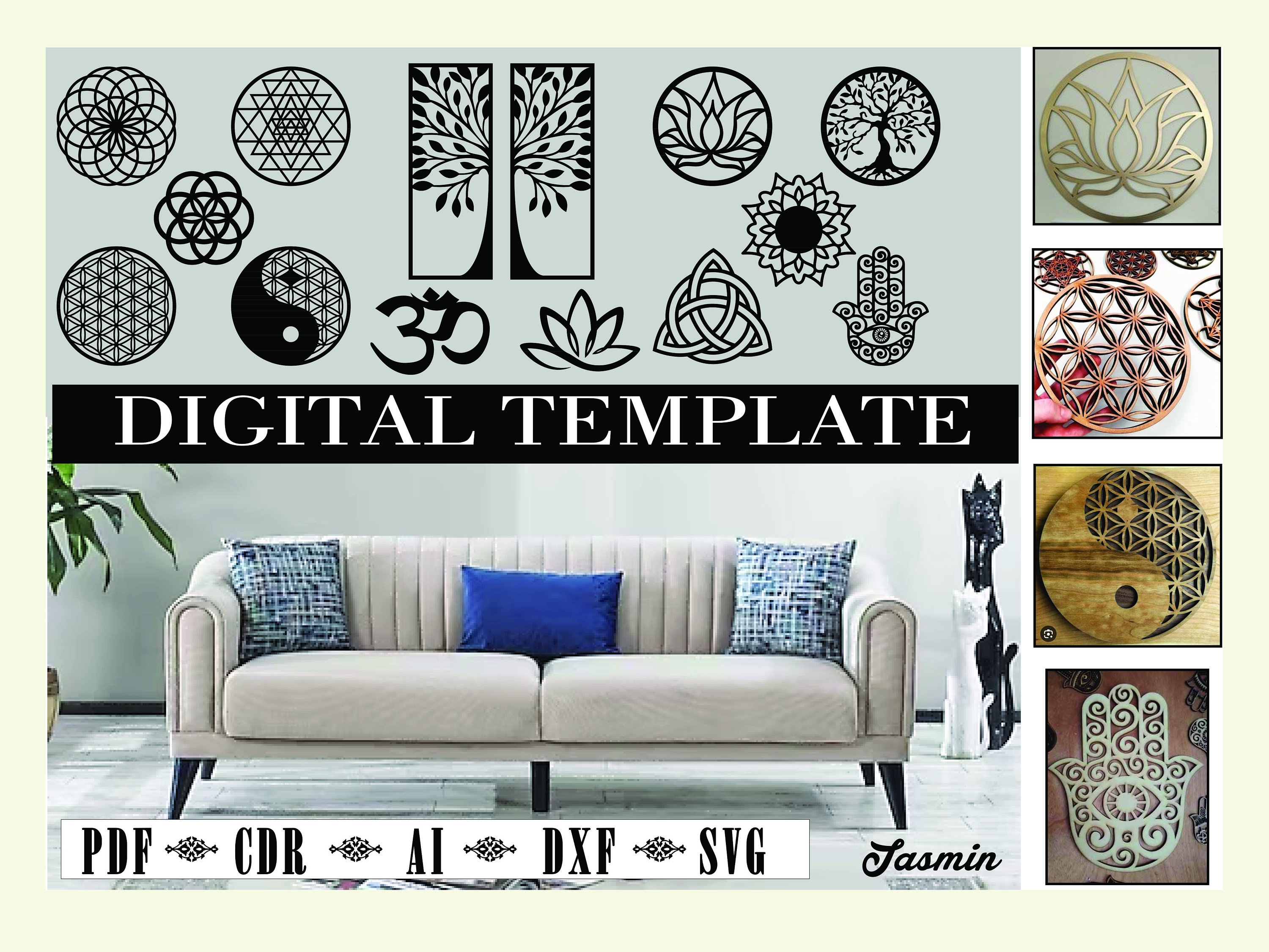 Sacred Geometry Svg Bundle, 13 Sacred Symbols, Geometry Mandala, Svg Ai ...