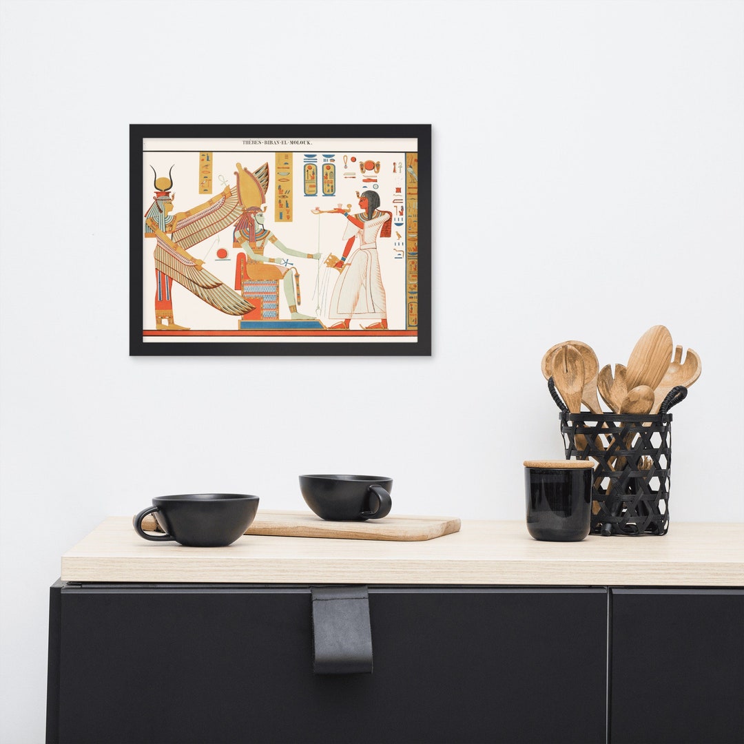 From the Tomb of Ramses IV (maimonides) (1835-1845) Reproduction Framed ...