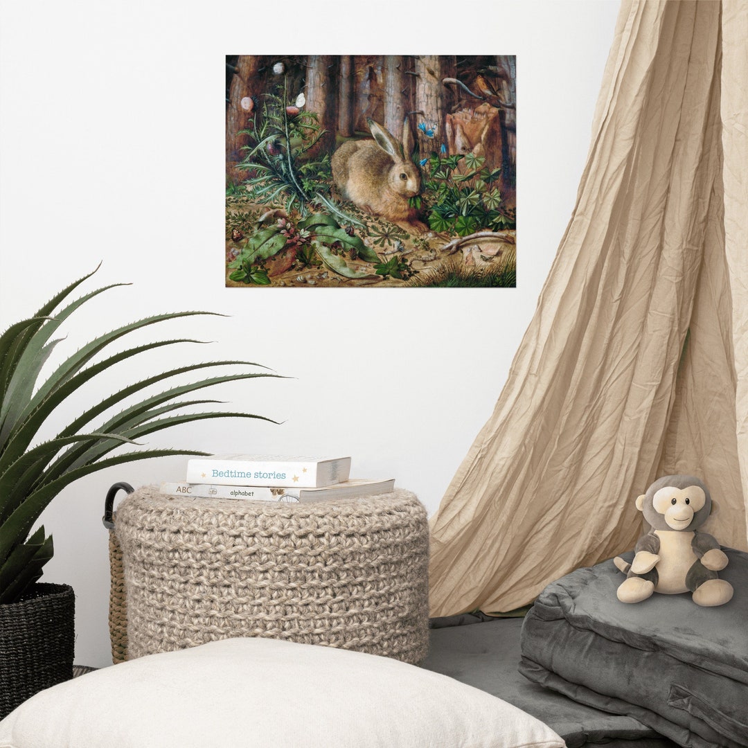 A Hare in the Forest (1585). Poster by Hans Hoffmann - Etsy