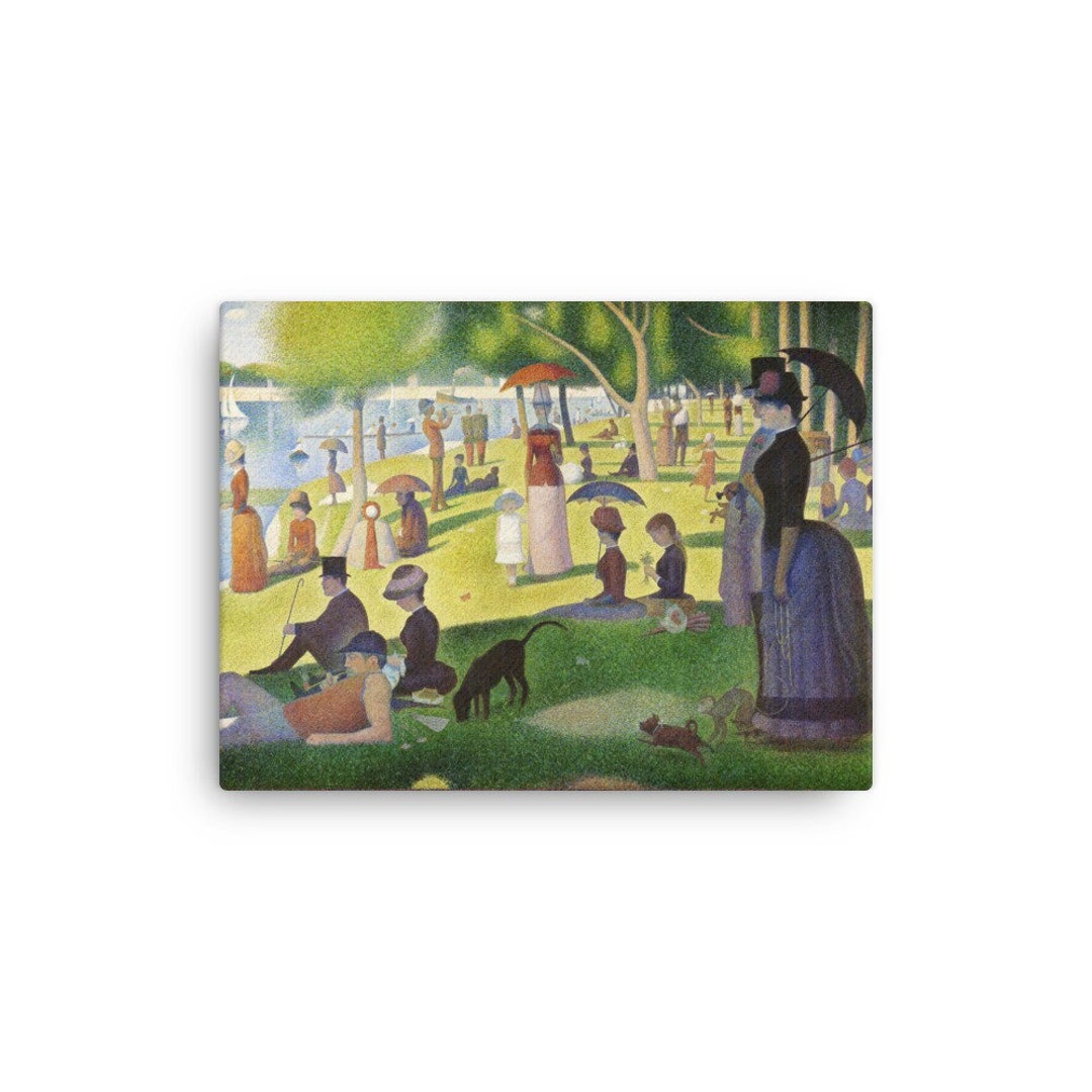 A Sunday on La Grande Jatte (1884) Thin Canvas by Georges Seurat - Etsy
