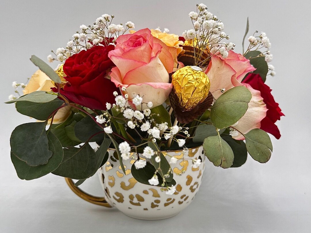 Praline Cup With Flowers - Etsy