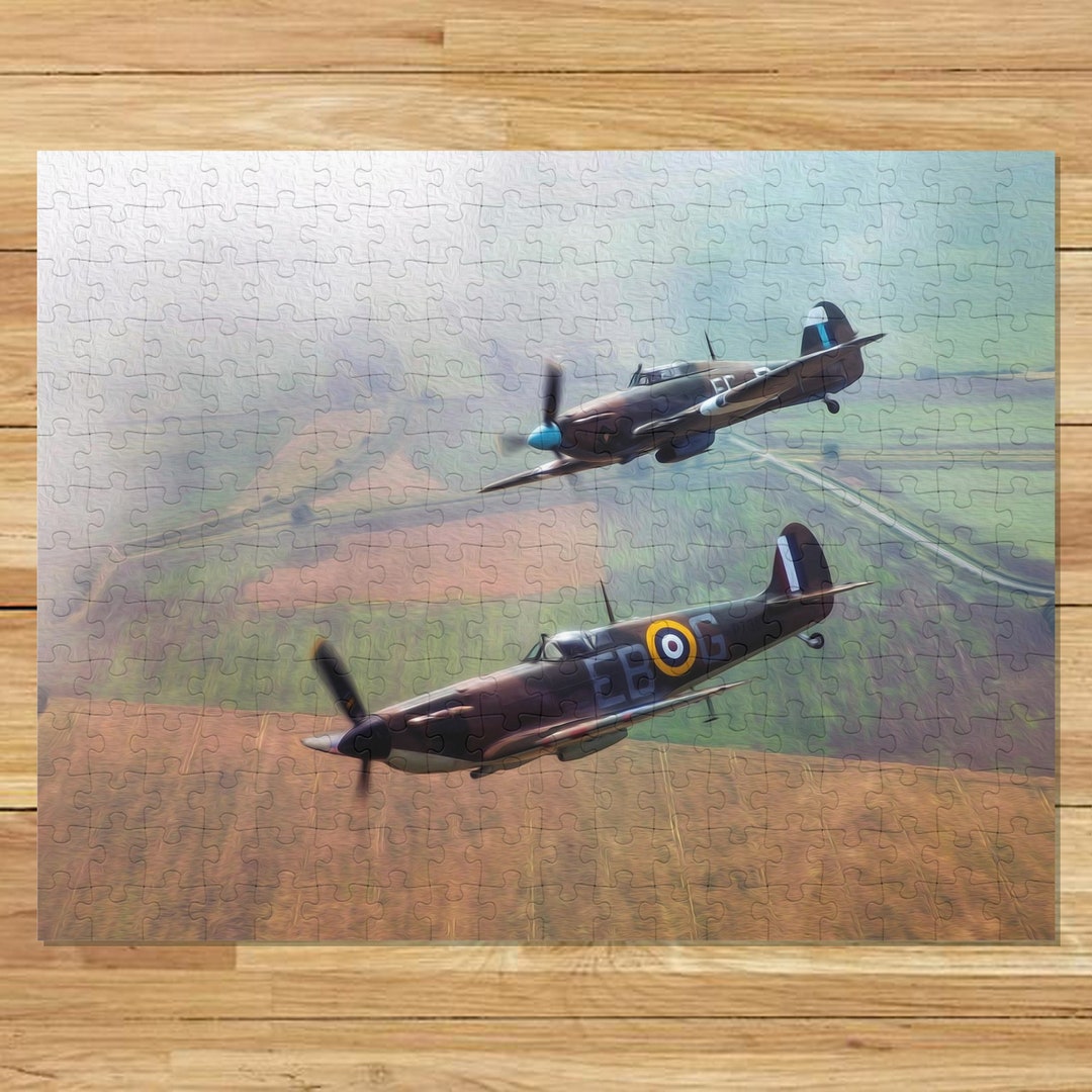 Spitfire Planes Jigsaw Puzzle 500/500 Pieces Artwork, Painting WW2 ...
