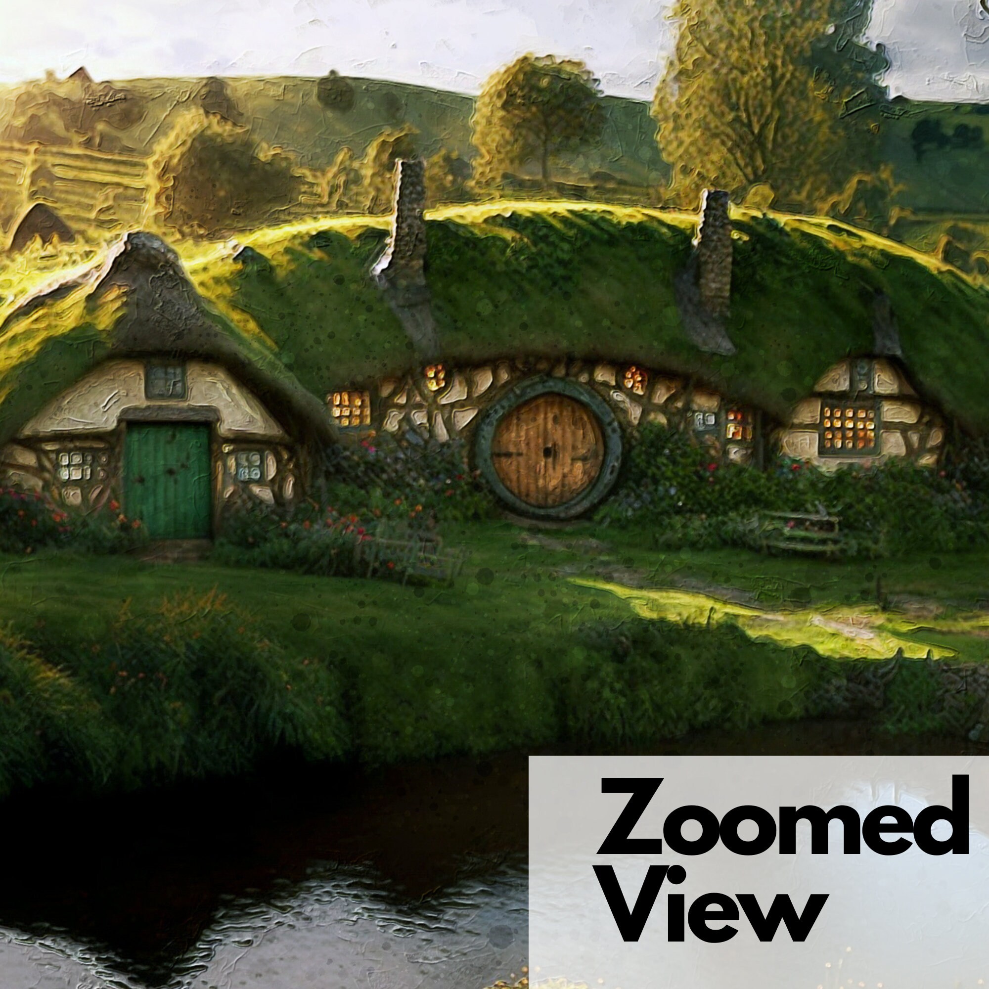 Lord of the Rings the Shire Painting Artwork LOTR Gift, Art, Canvas ...