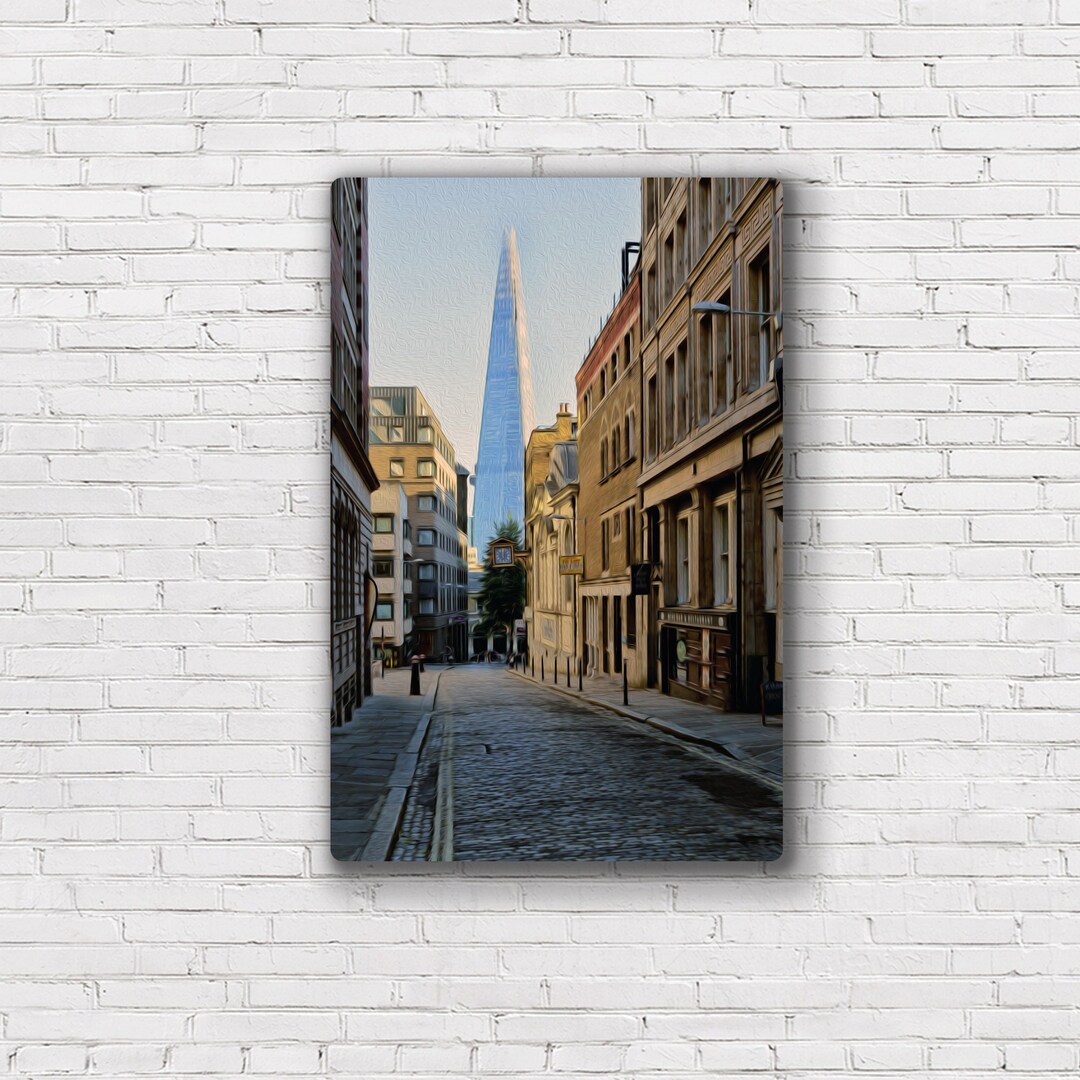 The Shard London Artwork | Oil Painting – Canvas, Framed Print - Etsy