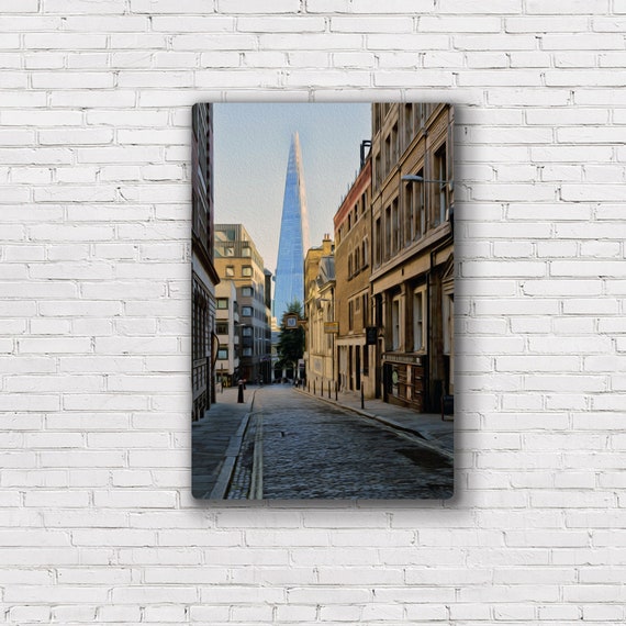 The Shard London Artwork Oil Painting Canvas Framed Print - Etsy