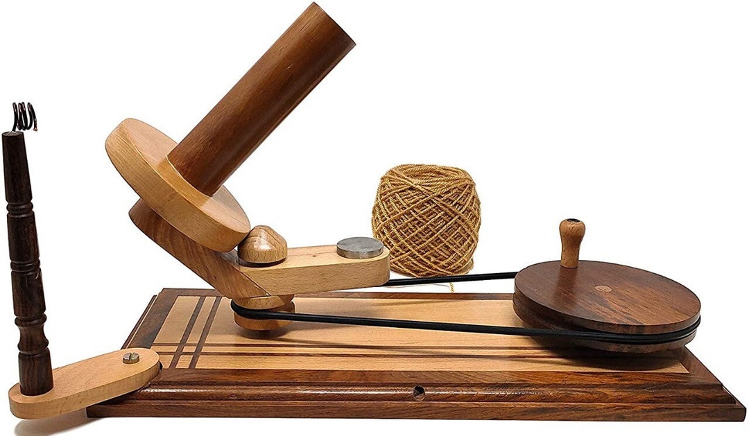 Wooden Yarn Ball Winder Knitting Crochet Wool Winder Handcrafted Large ...