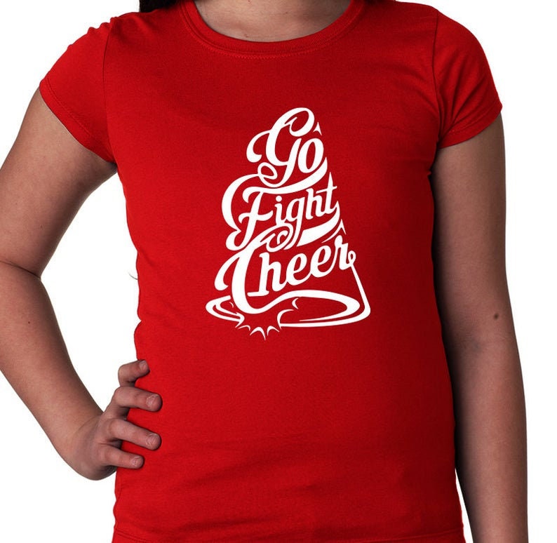 Go Fight Cheer Shoes Digital Cut Files Cricut Silhouette - Etsy