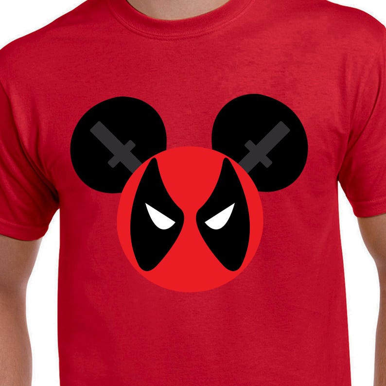 Deadpool Mickey Digital Files - Design Files - Cricut - SVG ...