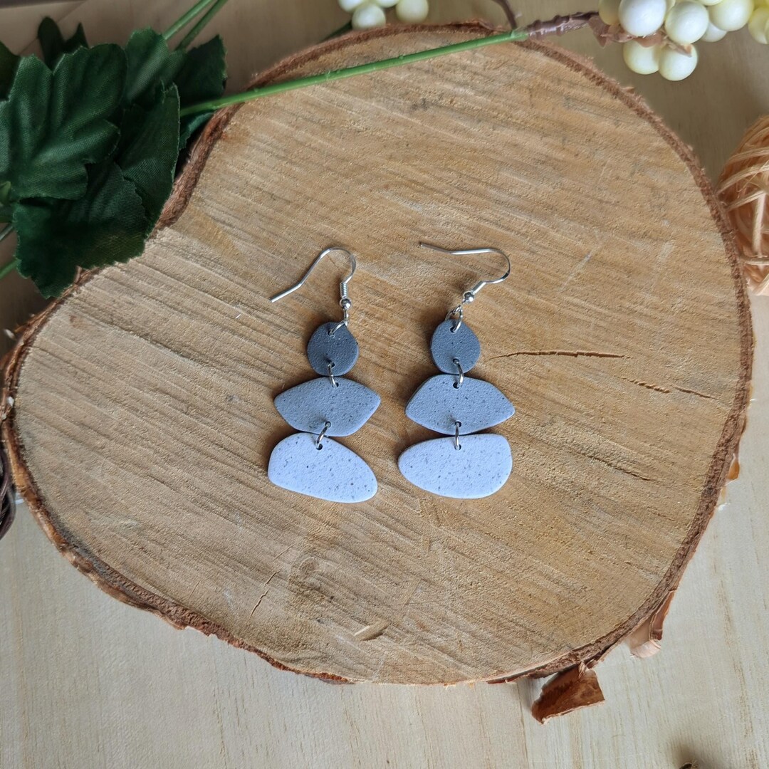 Heatherstone - Neutral Tone Natural Rock Shapes - Handmade Polymer Clay ...