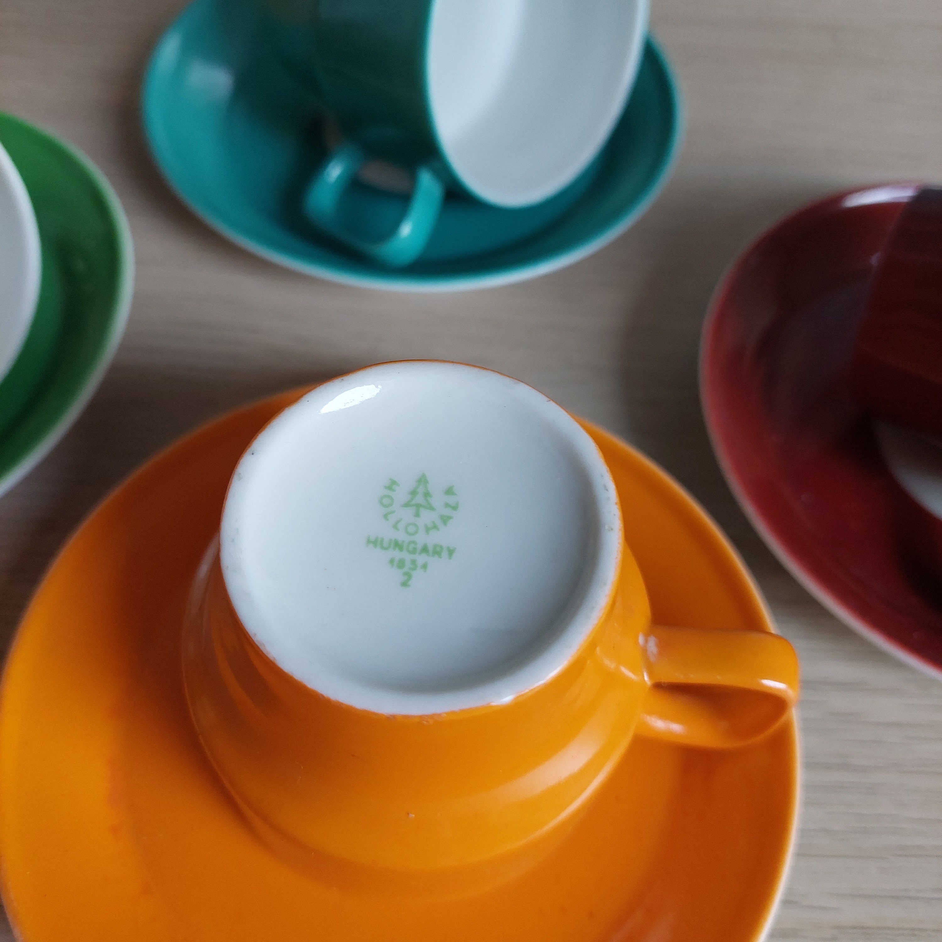 VINTAGE COFFEE SET Mid-century Porcelain Coffee Set Hungary Hollóháza ...