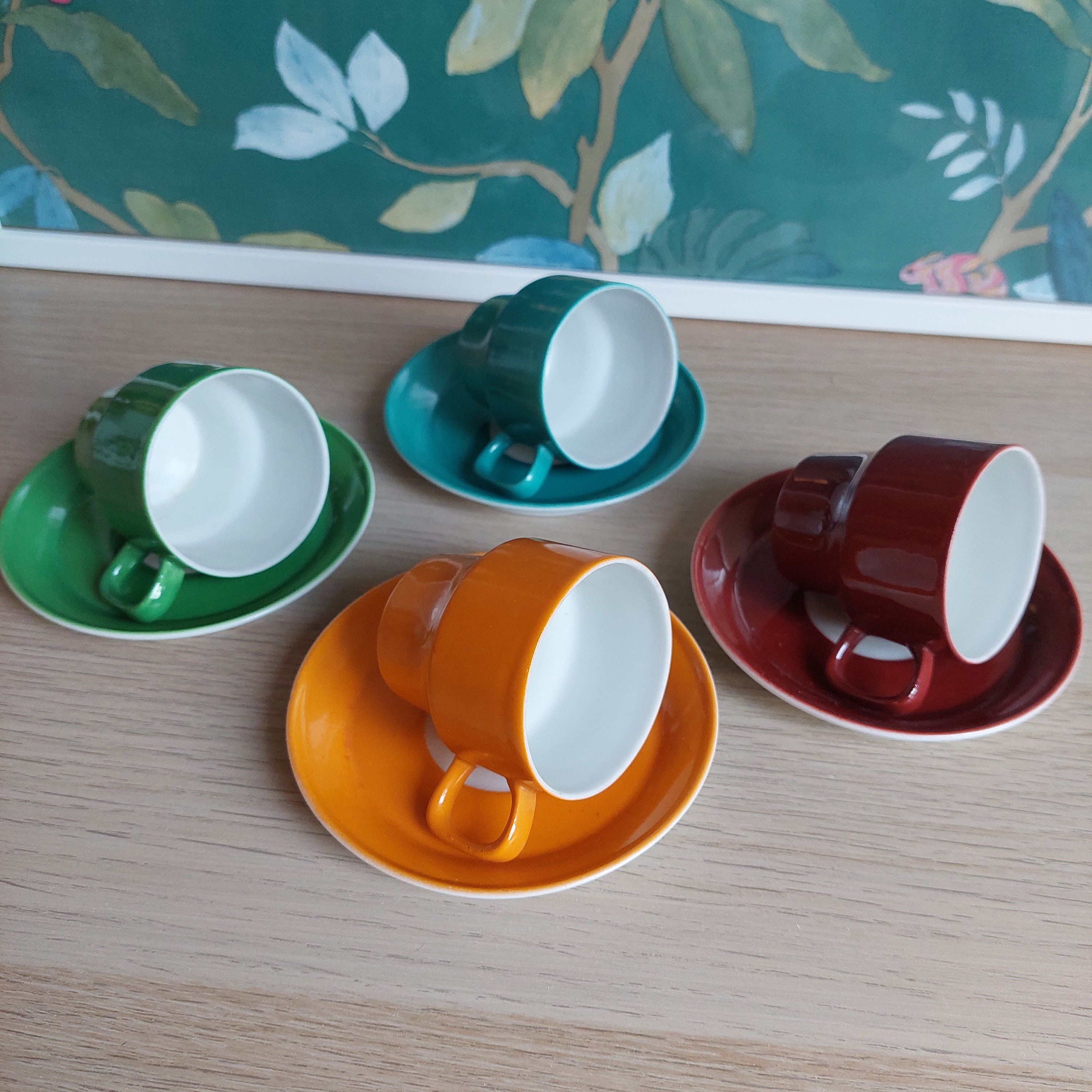 VINTAGE COFFEE SET Mid-century Porcelain Coffee Set Hungary Hollóháza ...