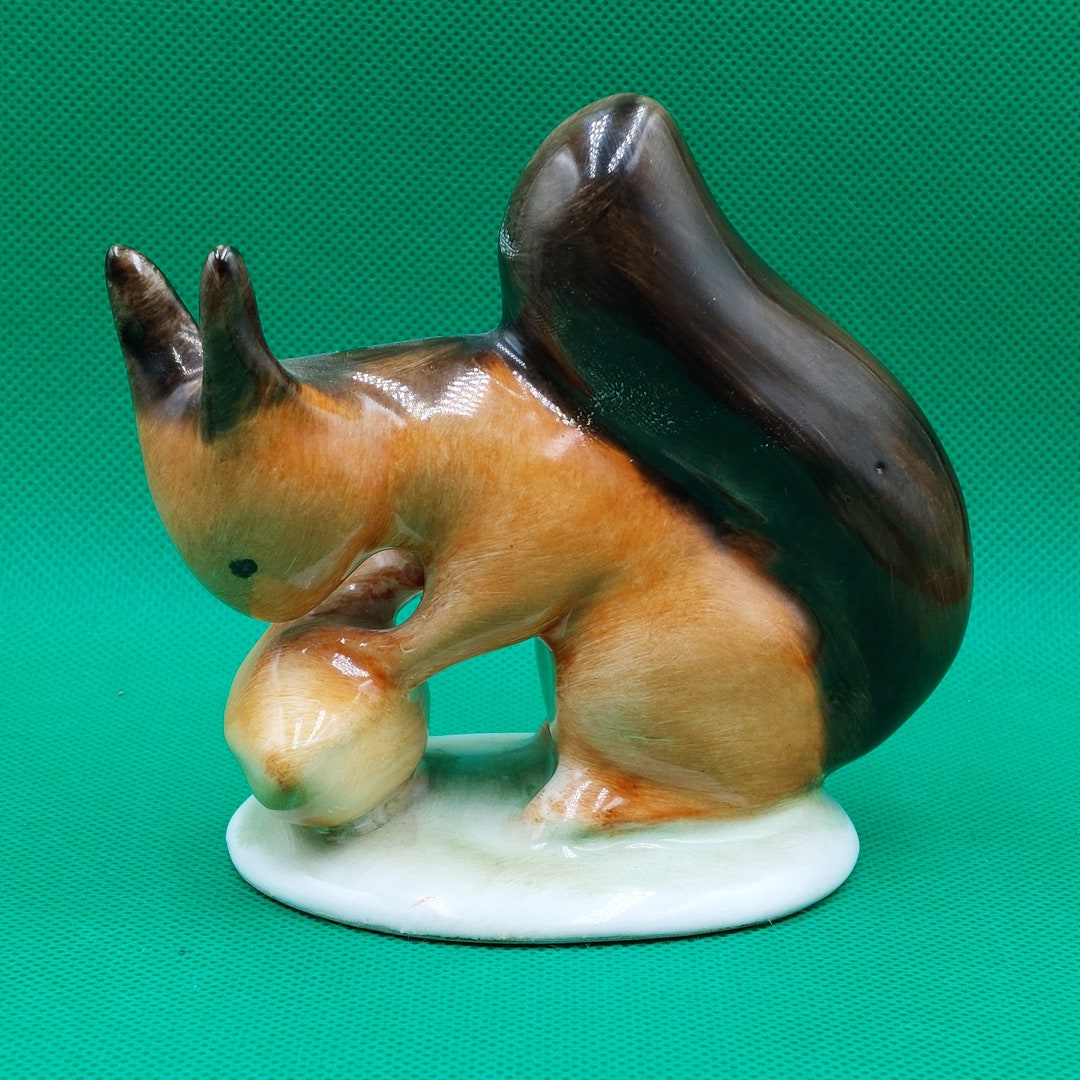 VINTAGE CERAMIC SQUIRREL Ceramic Squirrel Figurine Hungarian - Etsy