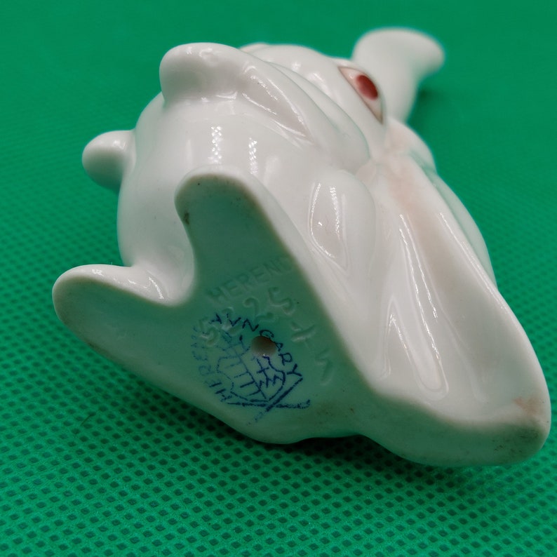 HEREND EASTER BUNNY Vintage Easter Rabbit Figurine Hungary Herend ...