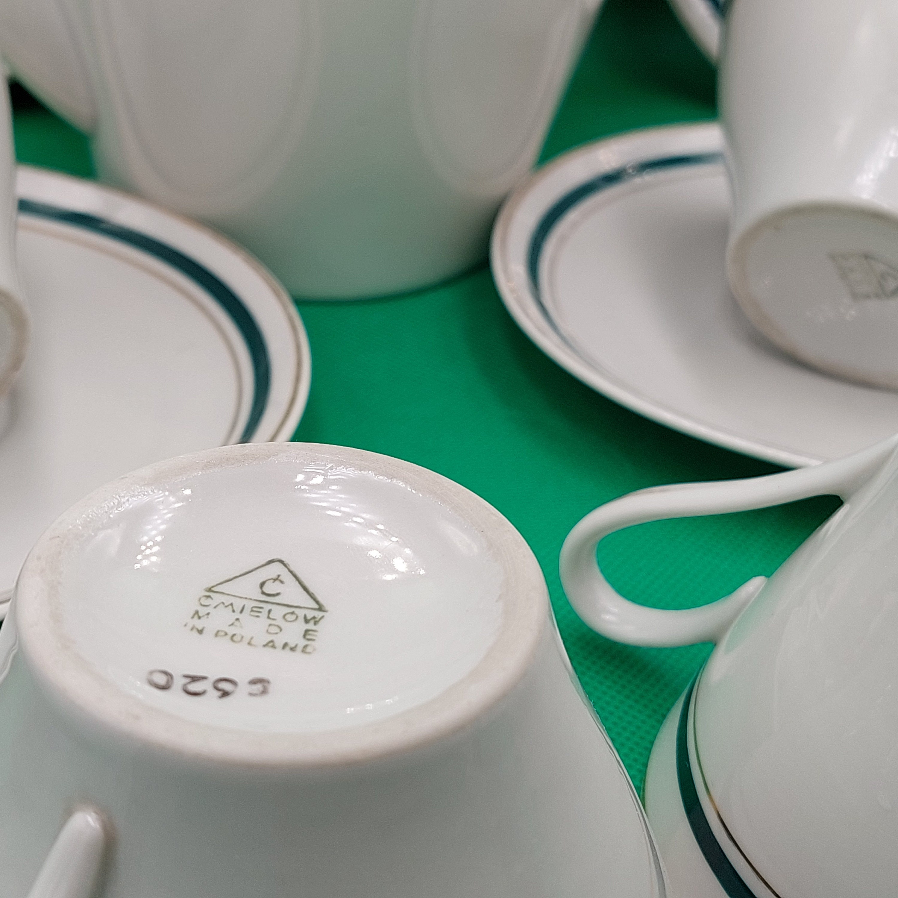 Cmielow Tea/ Coffee Set Vintage Cmielow Porcelain Tea Pot With 4 Cup ...