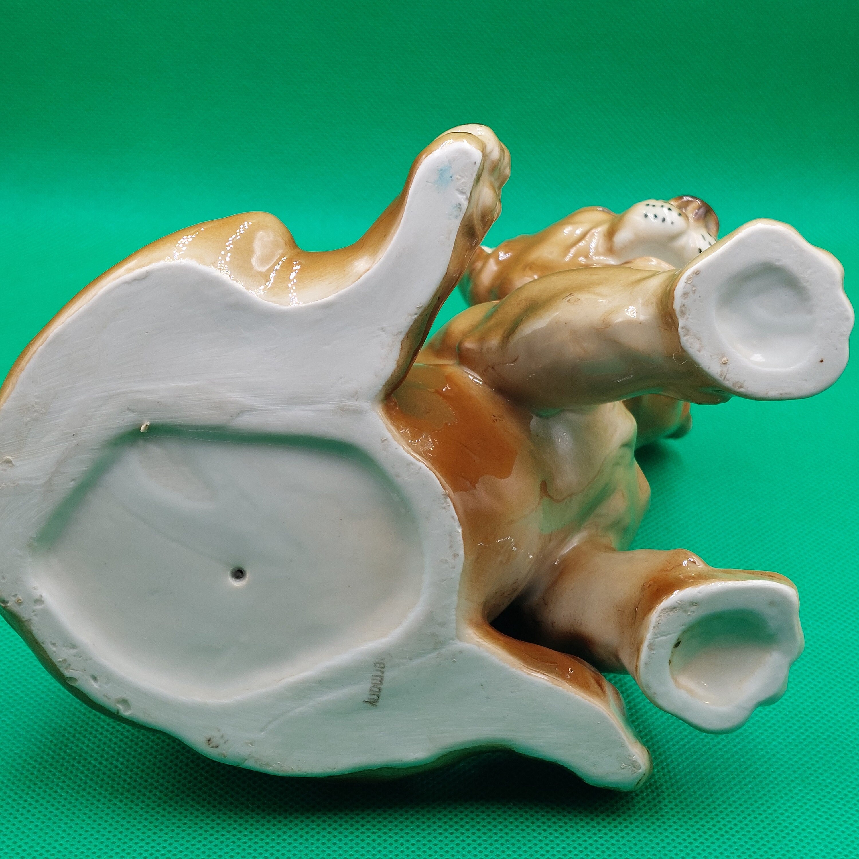 VINTAGE LION CUB Mid-century Porcelain Lion Figurine Germany ...