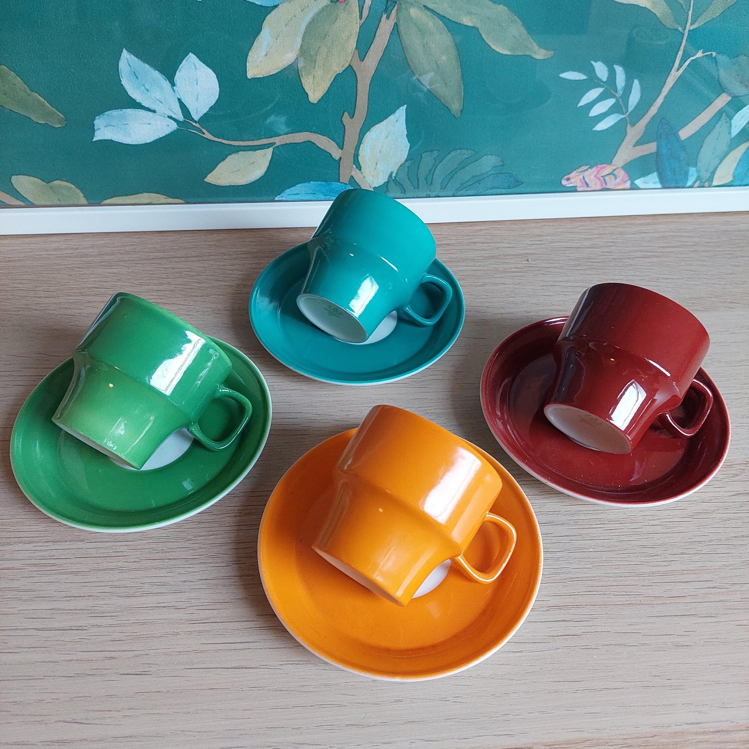 VINTAGE COFFEE SET Mid-century Porcelain Coffee Set Hungary Hollóháza ...