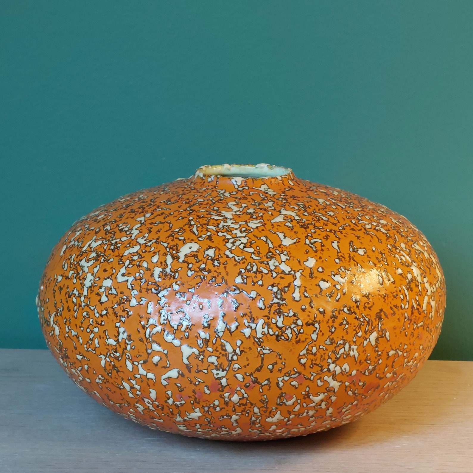 BRUTALIST UFO VASE Vintage Ceramic Vase Hungarian Tofej Ceramic Rare ...