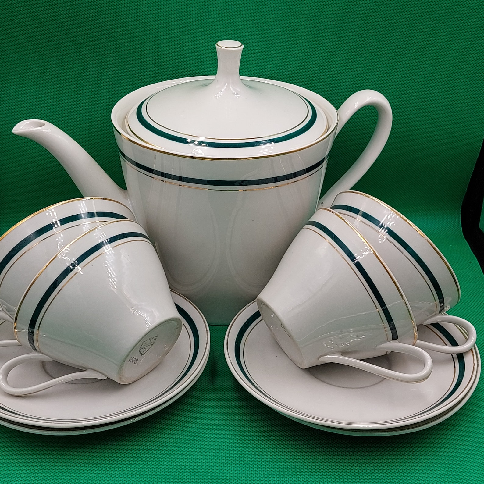 Cmielow Tea/ Coffee Set Vintage Cmielow Porcelain Tea Pot With 4 Cup ...