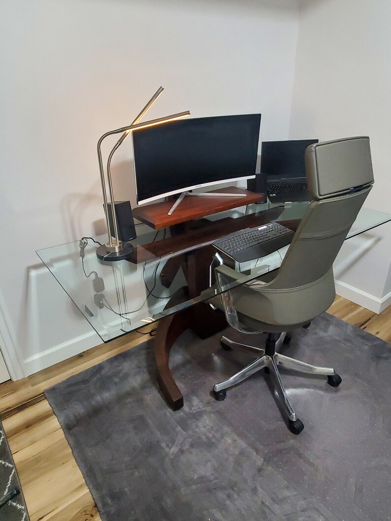 Custom Made Solid Cherry Desk, Cherry Desk, Solid Wood Desk, Modern ...