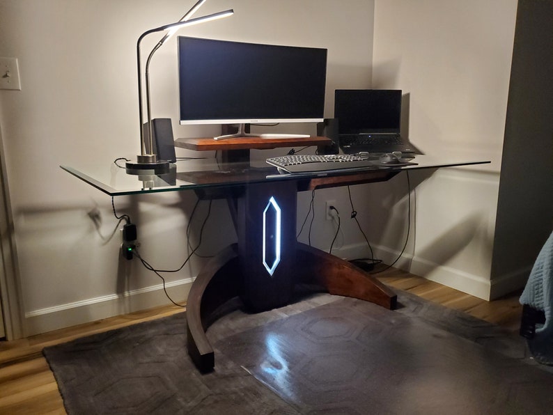 Custom Made Solid Cherry Desk, Cherry Desk, Solid Wood Desk, Modern ...