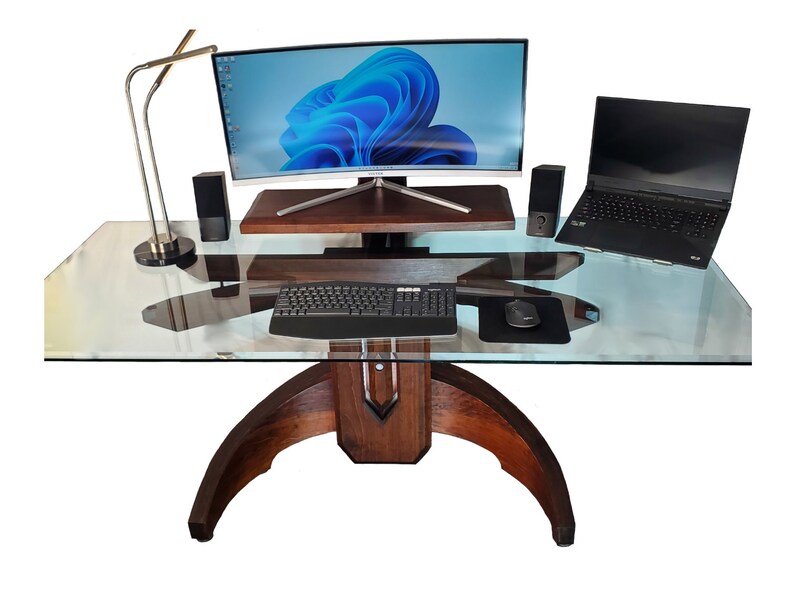 Custom Made Solid Cherry Desk, Cherry Desk, Solid Wood Desk, Modern ...