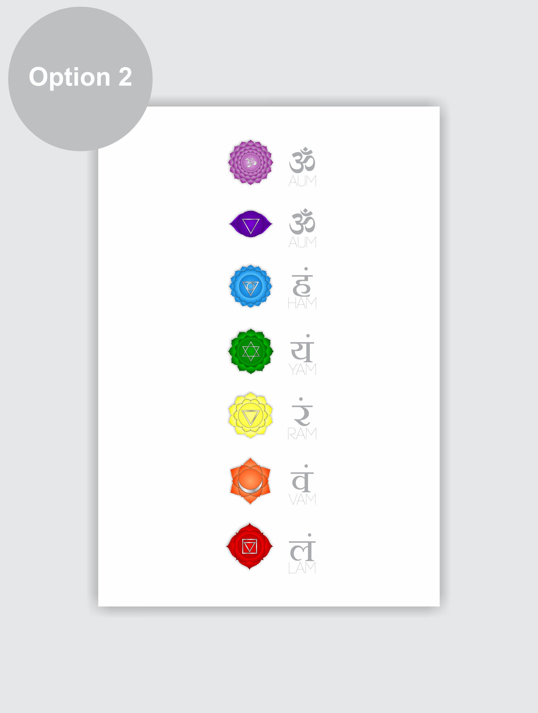 Printable 7 Chakra Bija Mantra Posters Beej Mantra Chakra - Etsy